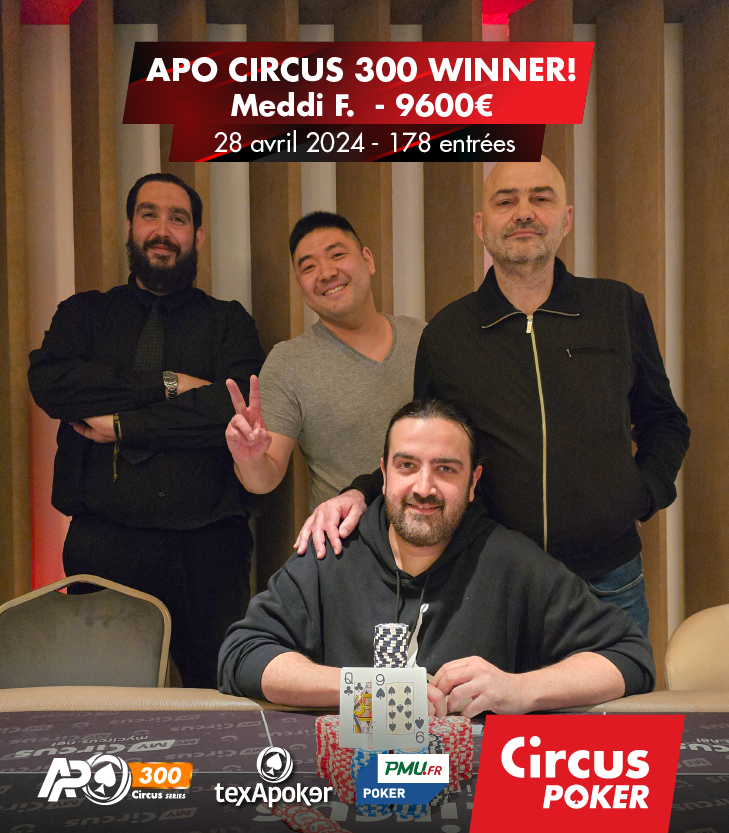 Au Club Circus, Meddi Ferrah s’adjuge l’APO Circus 300 – Les clubs de ...